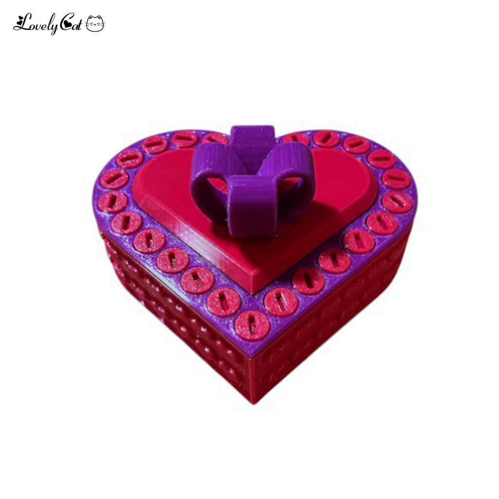 Puzzle Gift Box Heart-shaped Gift Box Tricky Money Puzzle Box Funny ...