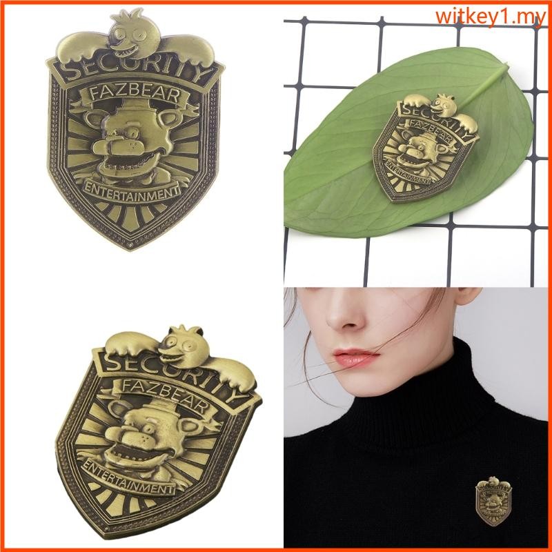 WIT FNAF Fazbear Security Guard Badge Five Nights at Freddys Costume ...