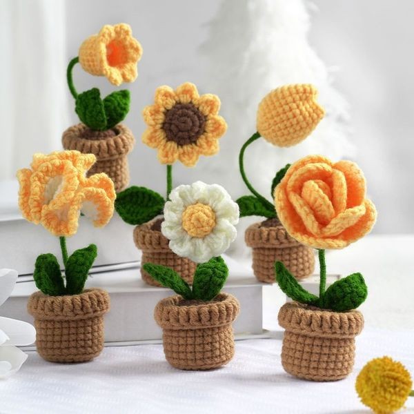 crochet flower bunga crochet bouquet crochet bouquet Bunga bulu borong ...