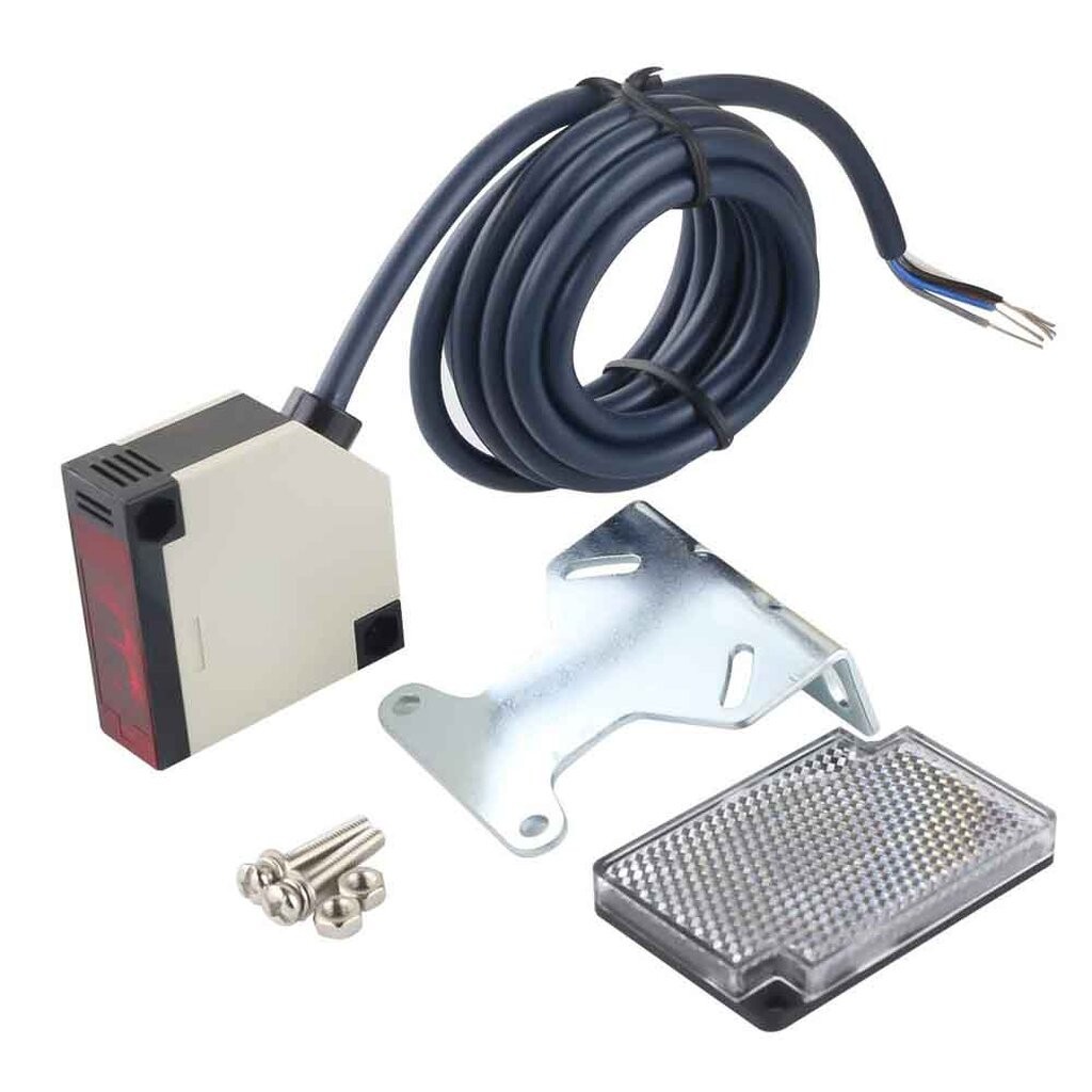 E3JK-R4M1 Reflective Photoelectric Sensor Switch 4m Object Detection With Reflector | Shopee ...