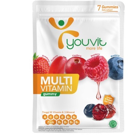 YOUVIT MULTIVITAMIN FOR ADULTS 7 DAY CONTAINS 7 GUMMIES | Shopee Malaysia