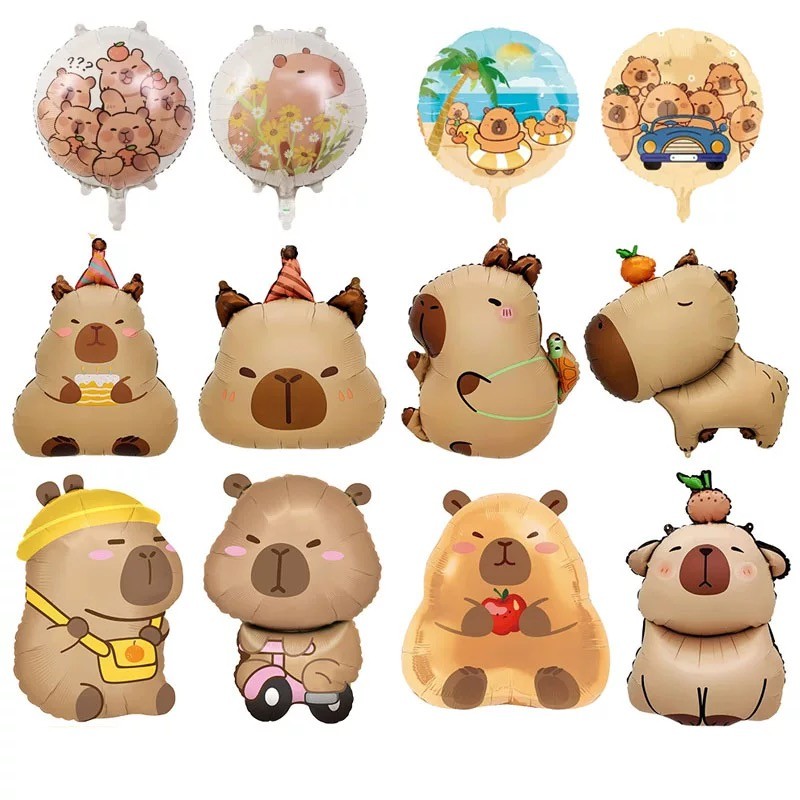 New Kapibara Capybara Cartoon Shape Aluminum Film Balloon Birthday ...