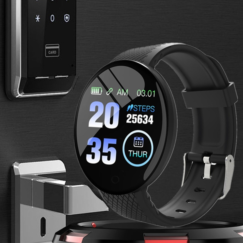 Shopee Choice Badge Smartwatch, D18 Smartwatch, A Round, Waterproof ...