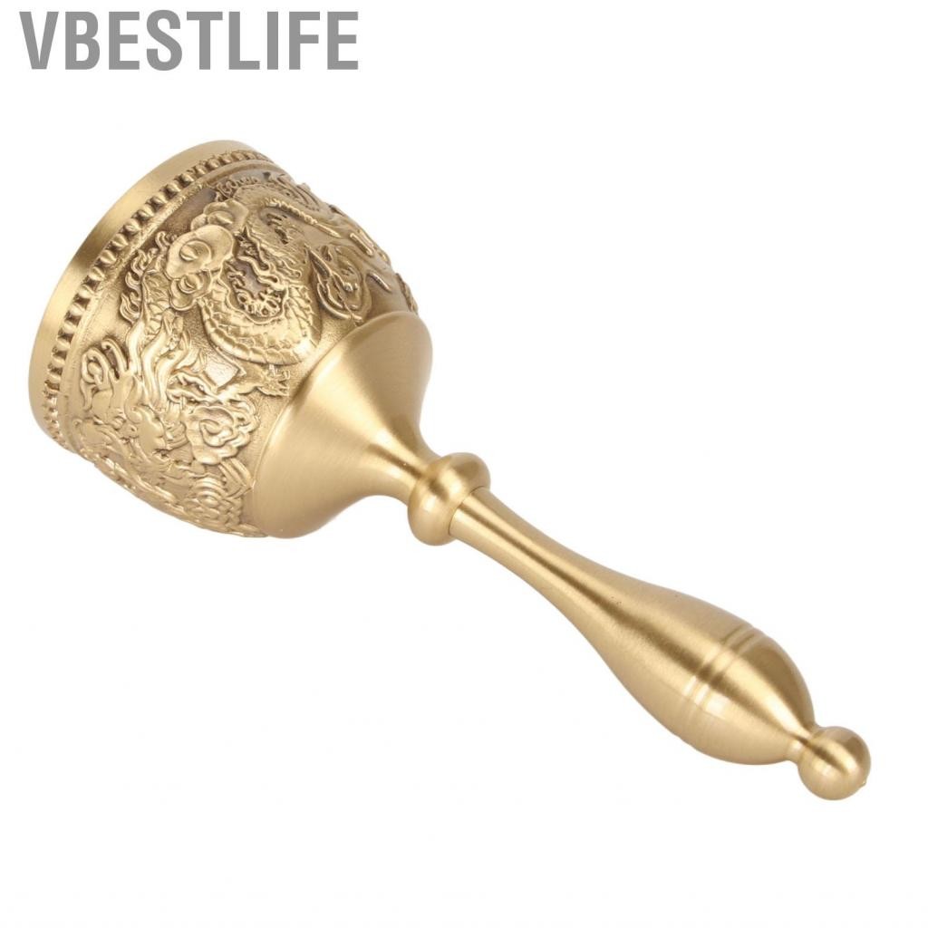 VBESTLIFE Brass Hand Call Bells Sturdy Handle Loud Ringing Bell for ...
