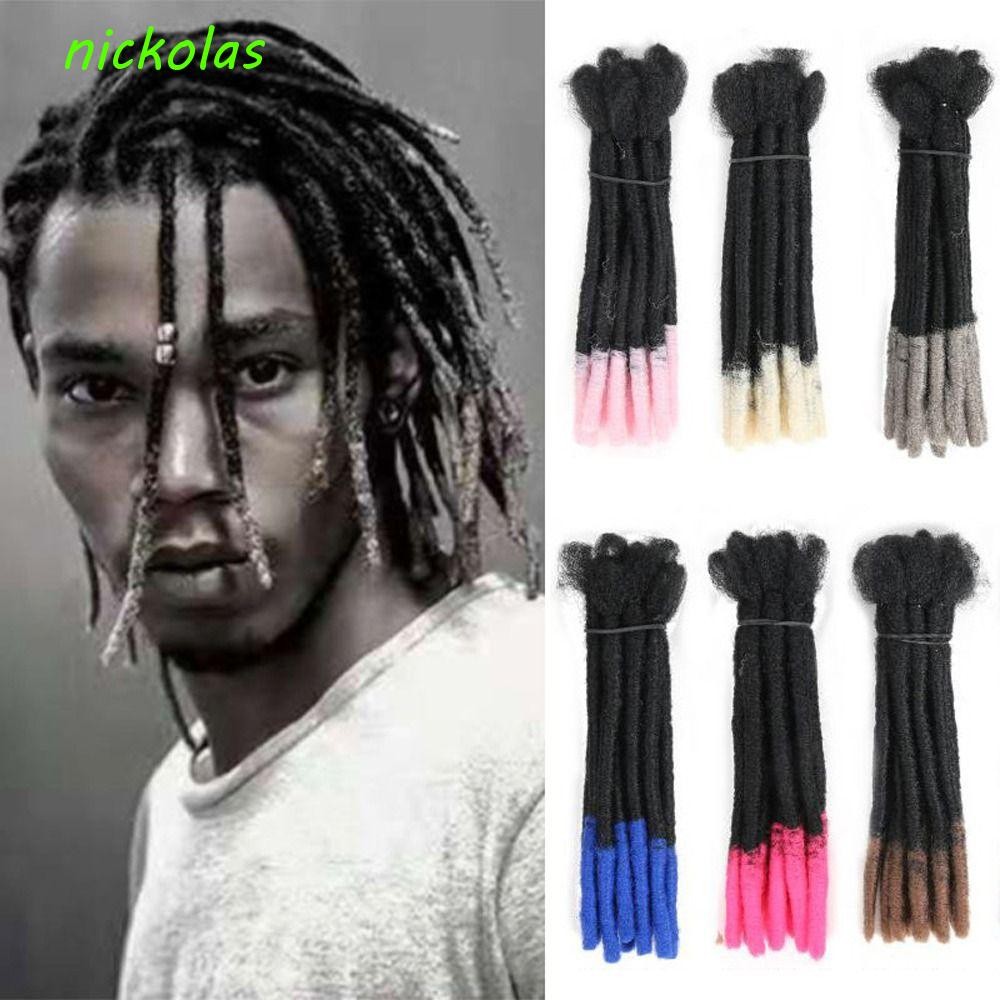 NICKOLAS 1 Pcs Handmade Dreadlocks Curly Fluffy High quality Synthetic ...
