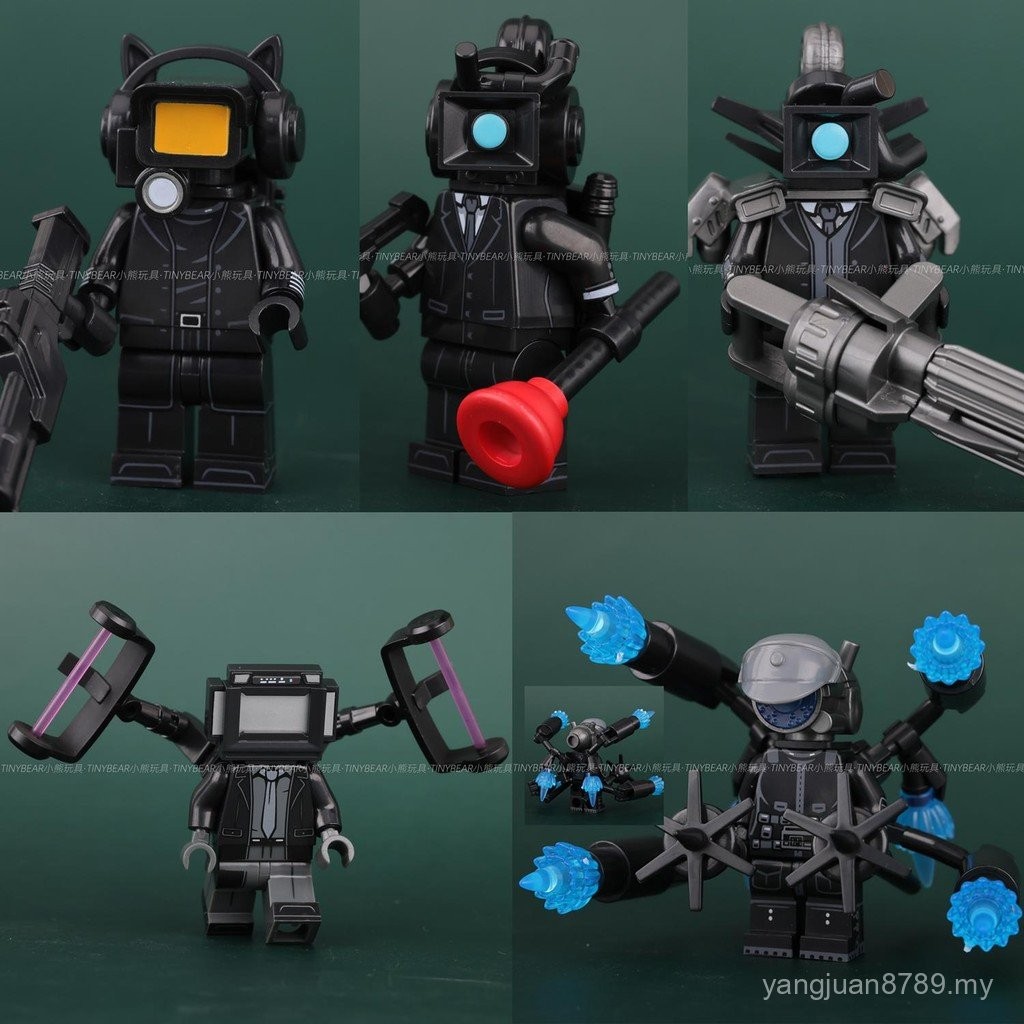 834 Domestic Educational Assembling Building Block Minifigure Toilet ...