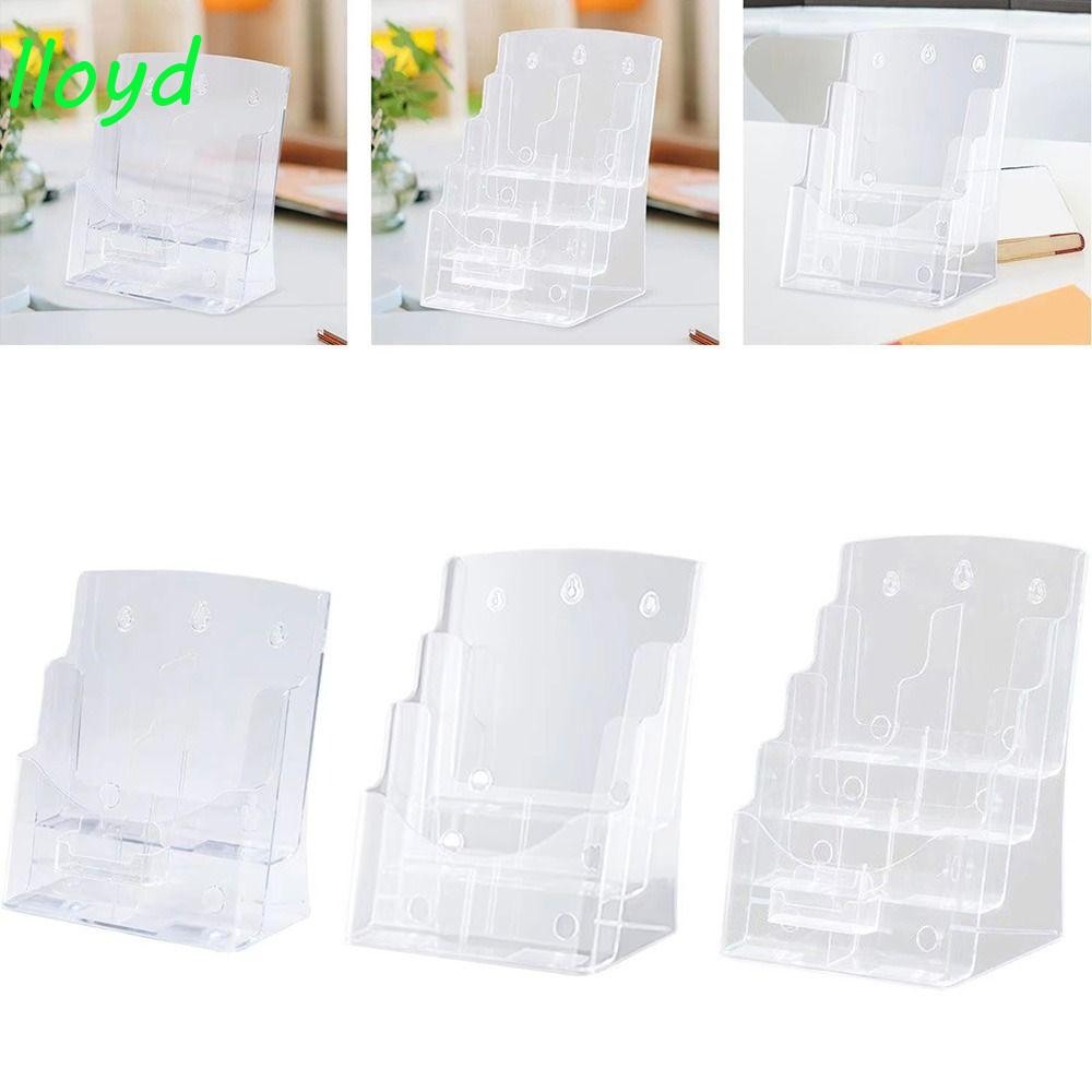 LLOYD Clear Flyers Display Stand, A4/A5/A6 2/3/4 Layers Brochure Holder ...