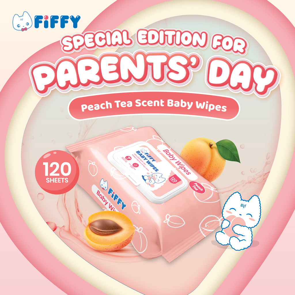 FIFFY BABY WIPES PEACH 120’S X 2 (98-15-004) | Shopee Malaysia