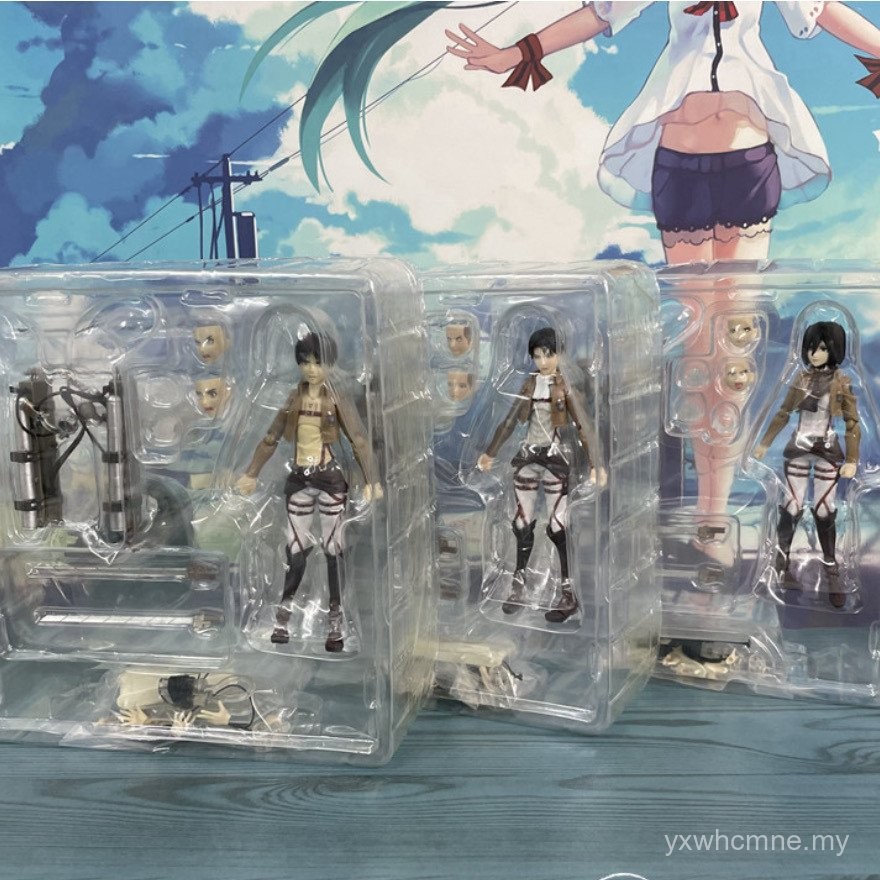 【Ready Stock】attack on titan aot figure figma revoltech attack on titan ...