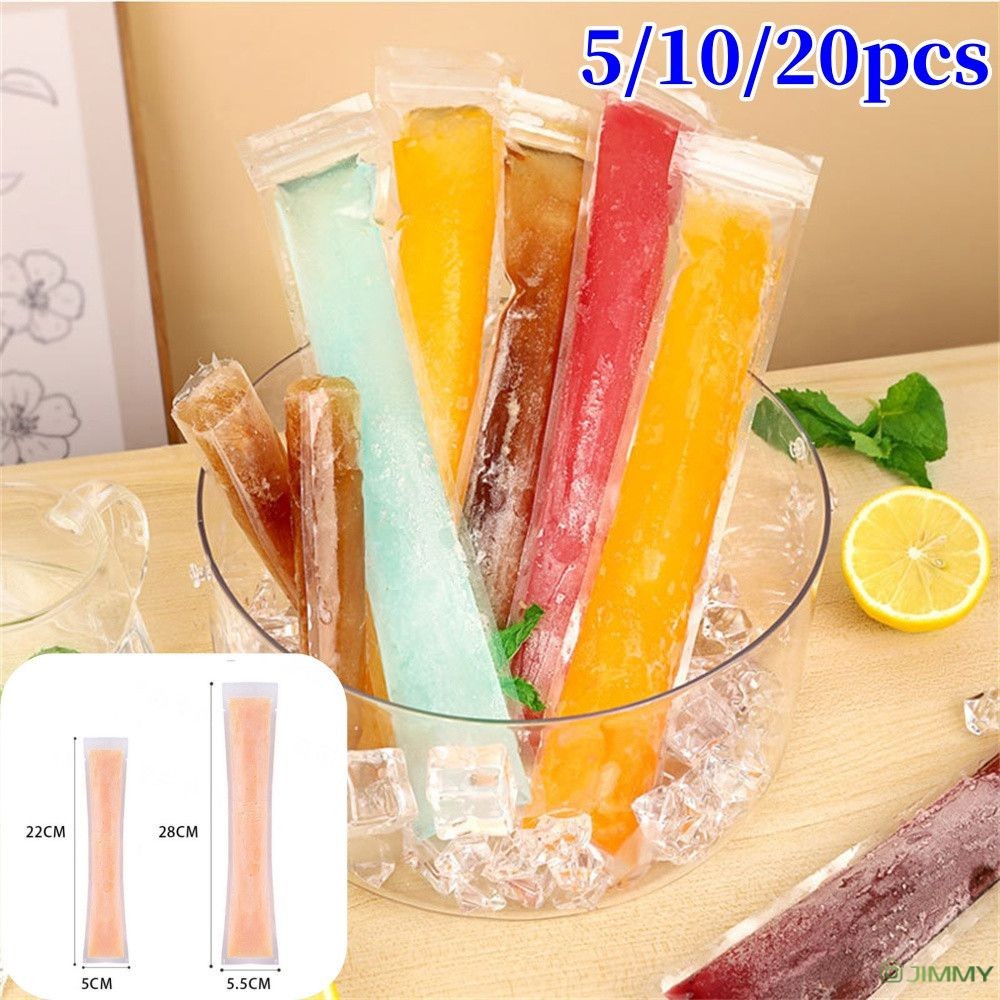 5/10/20pcs Disposable Ice Popsicle Bags Ice Pop Mold Bags Ice Cream ...