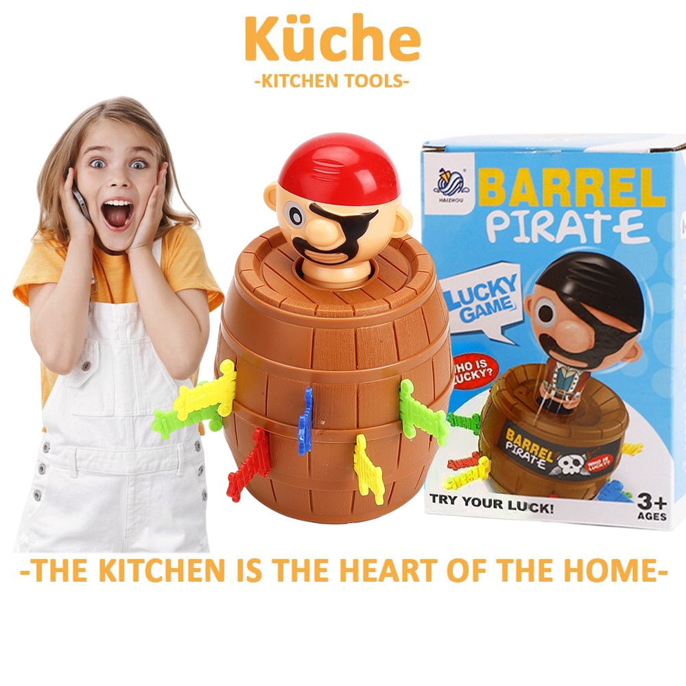 KUCHE Pirate Barrel Game Fun Tricky Toy For Kids Interactive Parent ...