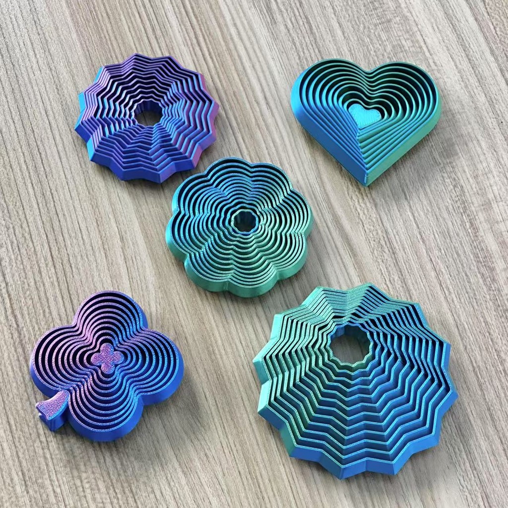 Real 3d Printing Radish Tower Foldable Retractable Decompression Tik ...