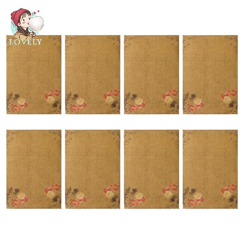 Retro Kraft Paper Letter Paper, Creative Lace A5 Letter Paper, Thank ...