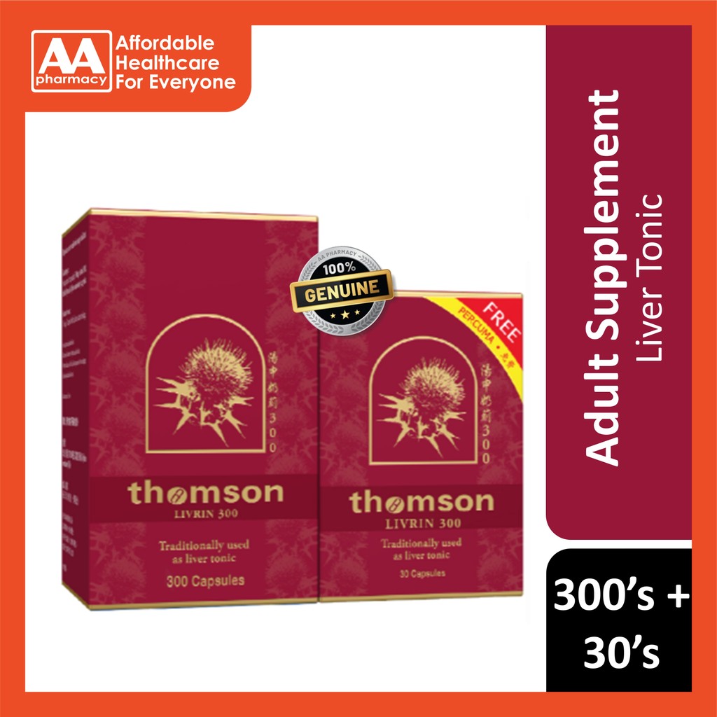 Thomson Livrin 300 Capsule 300's FOC 30's (Liver Tonic) | Shopee Malaysia