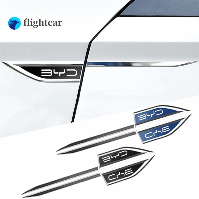 FT 2PCS Car Side Fender Knife Stickers Emblem Badge Decals Trim Styling ...