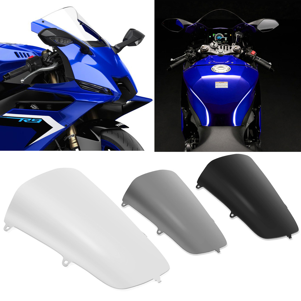 For Motorcycle Touring Sport WindScreen Windshield Visor Deflector YZF ...