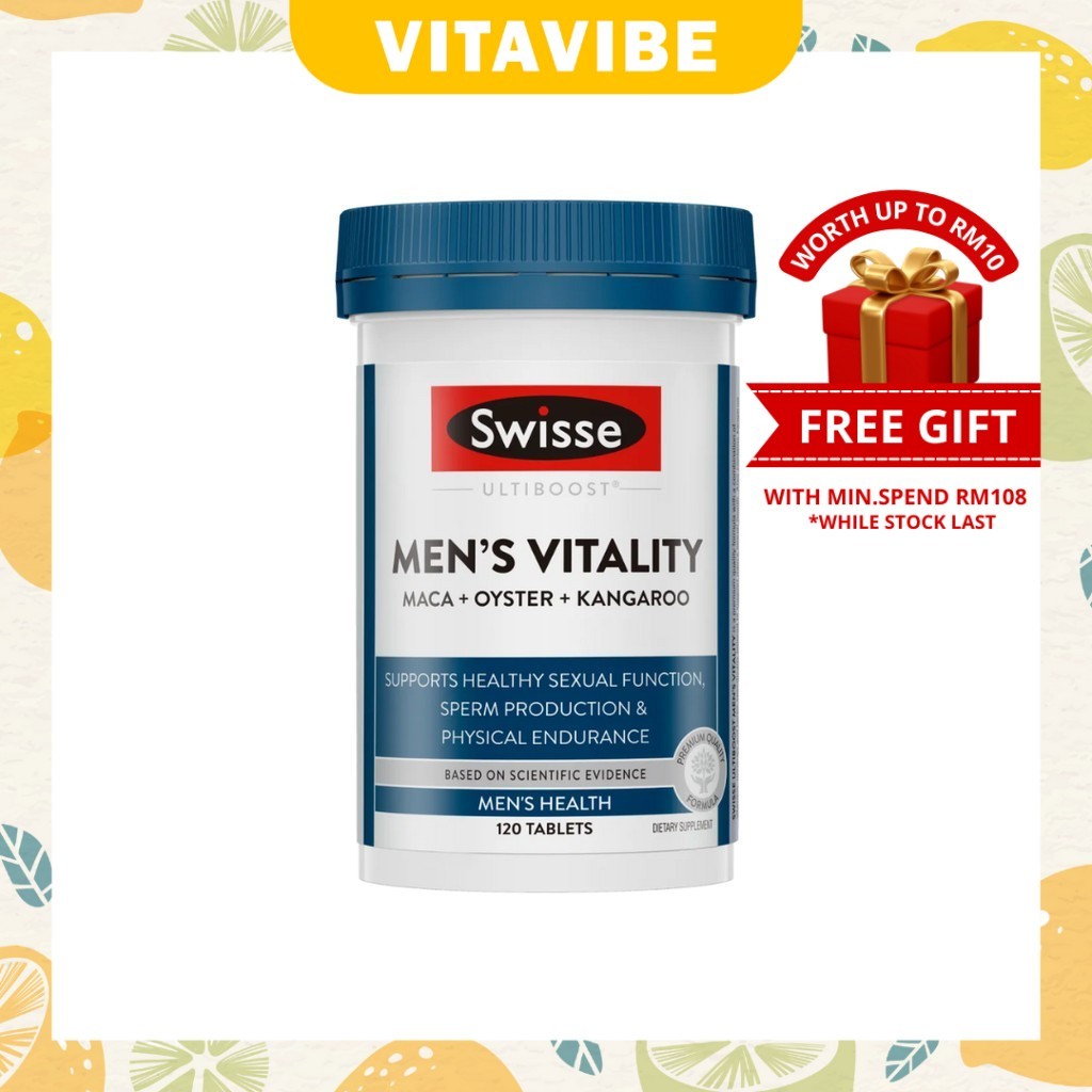 Swisse Men Vitality - 120 tabs / Swisse Men's Ultivite MultiVitamin - 60 tabs / Men Potency+ ...