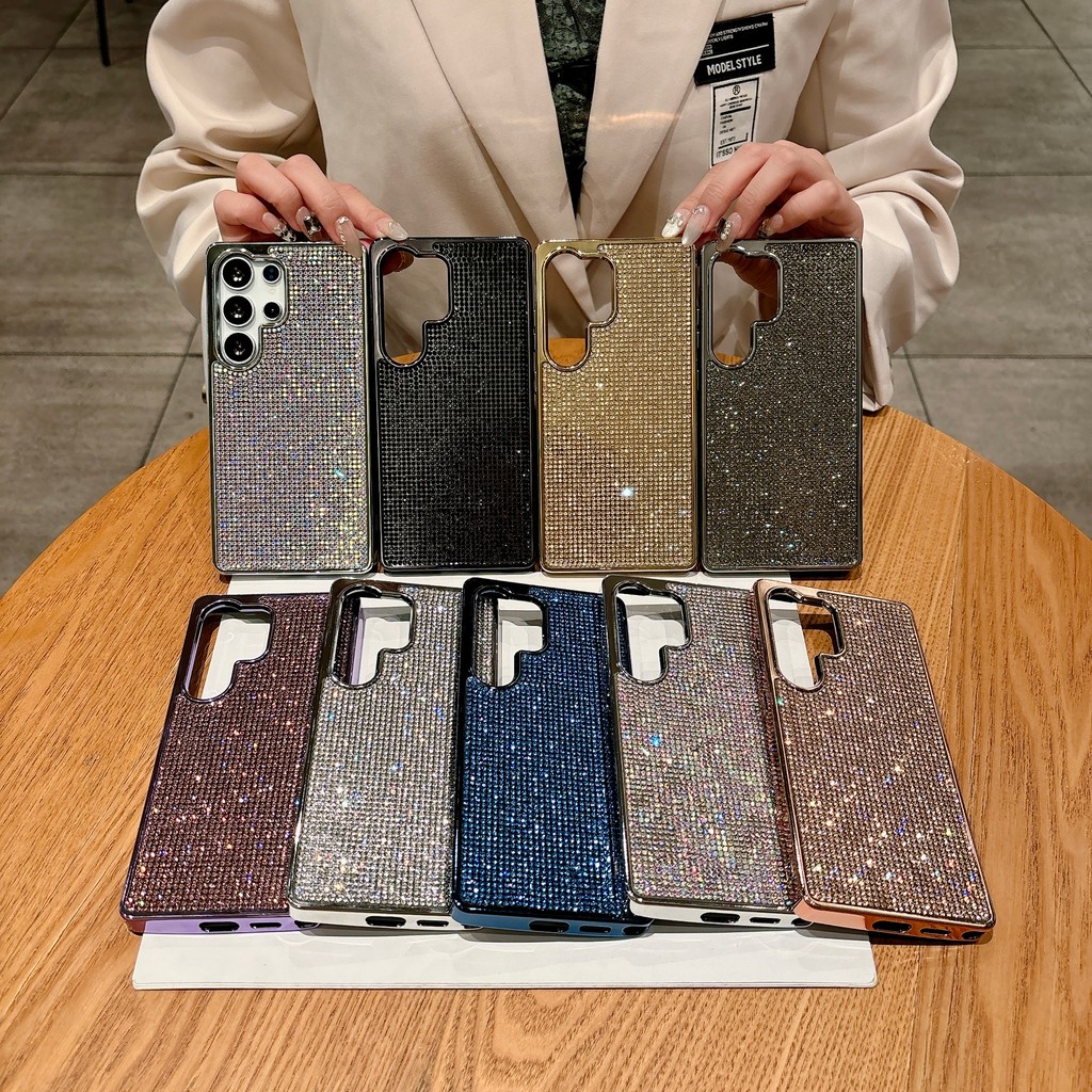 Luxury Shiny Rhinestone Diamond Phone Case for Samsung Galaxy S25 S24 ...