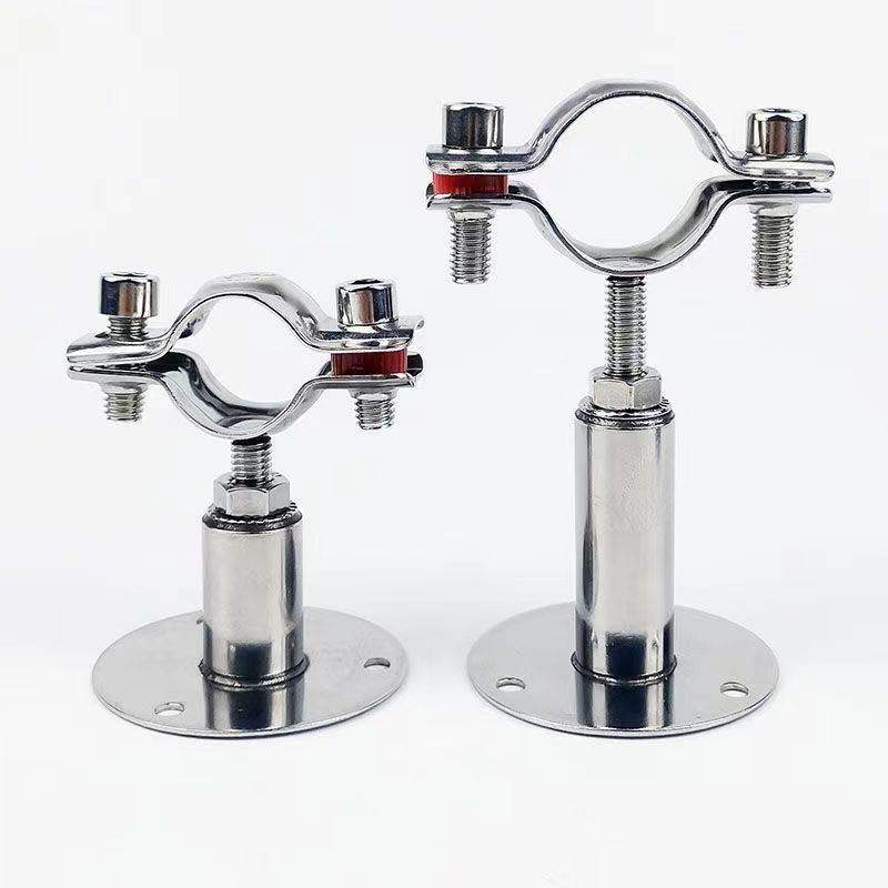 304 Stainless Steel Pipe Clamp Fixed Pipe Bracket Adjustable Pipe Clamp ...