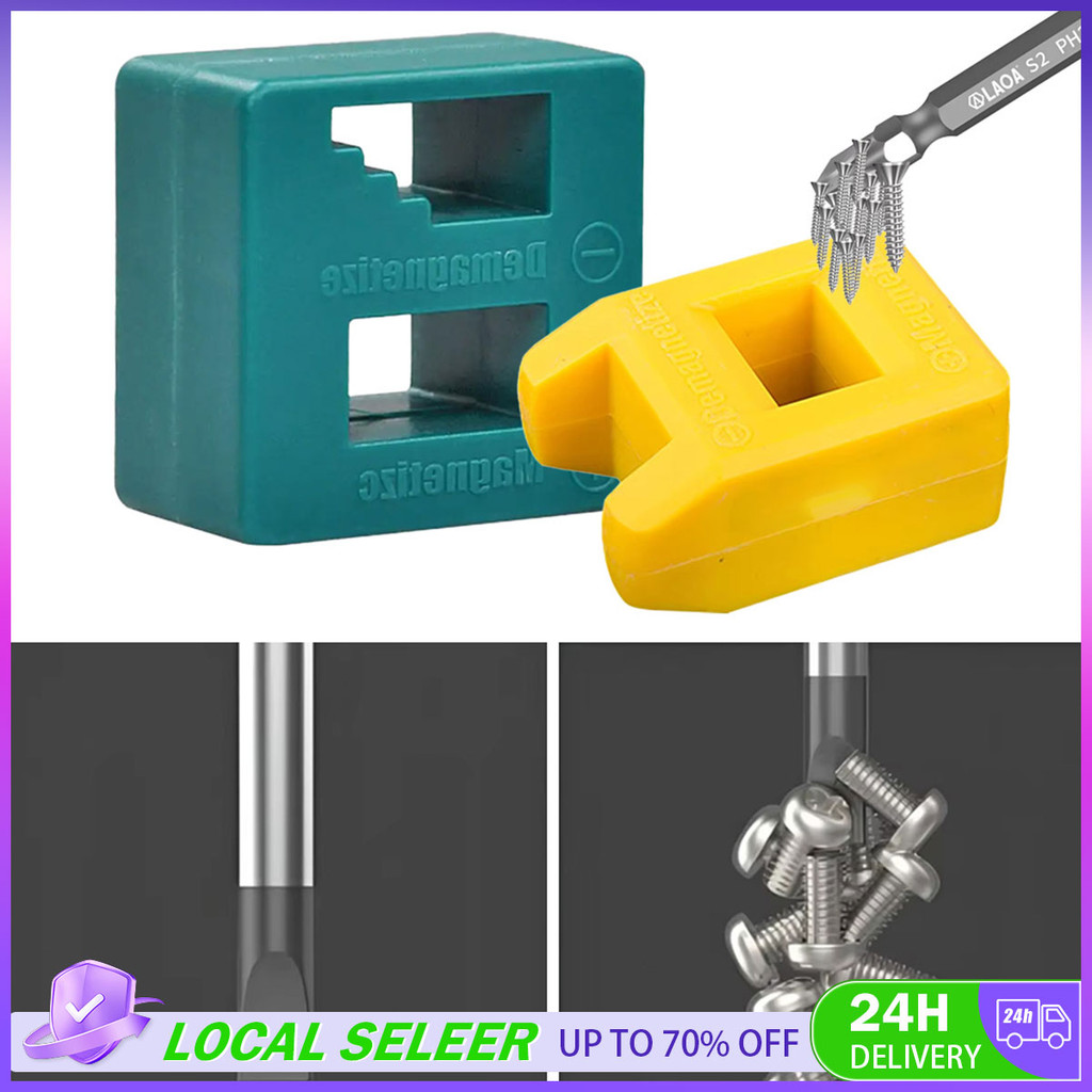 Dual-use Screwdriver Magnetizer Demagnetizer Block Plus Magnetic Device ...