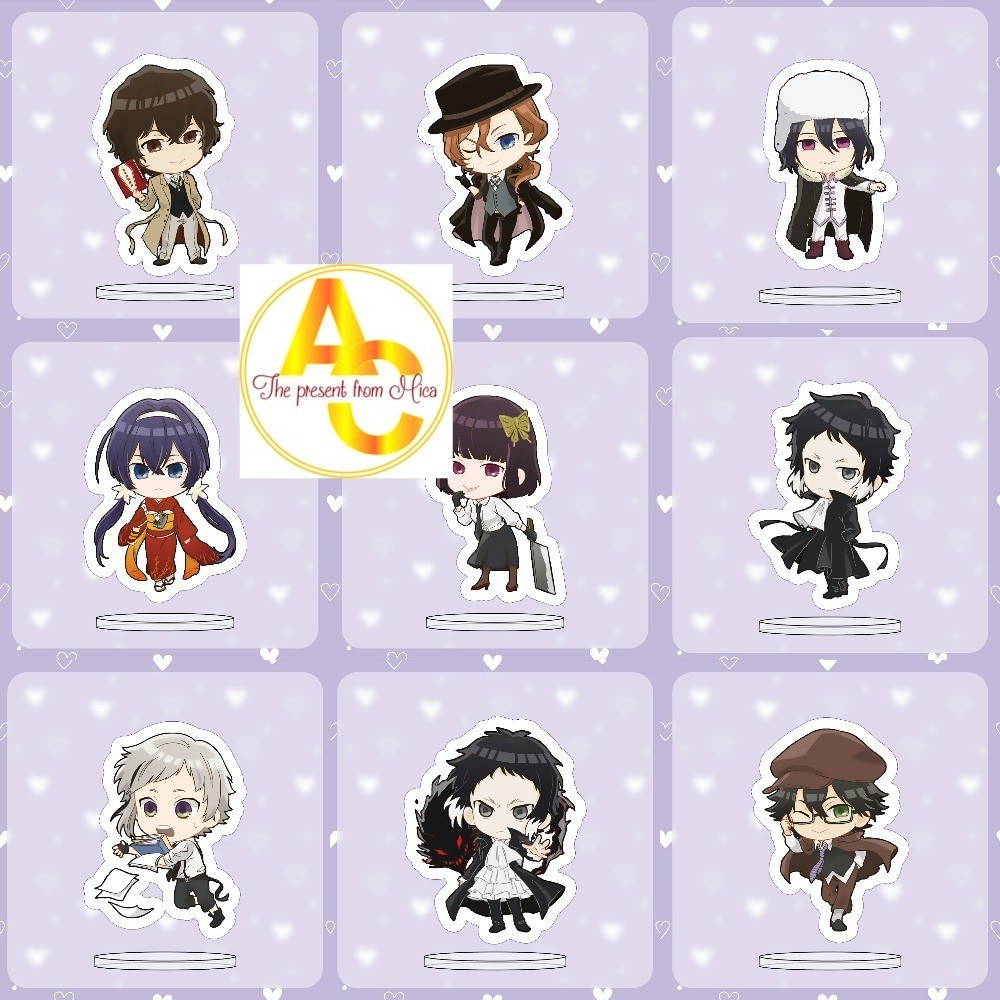 ( Mini ) Standee model BUNGOU STRAY DOGS Van Hao Luu Lac anime chibi ...