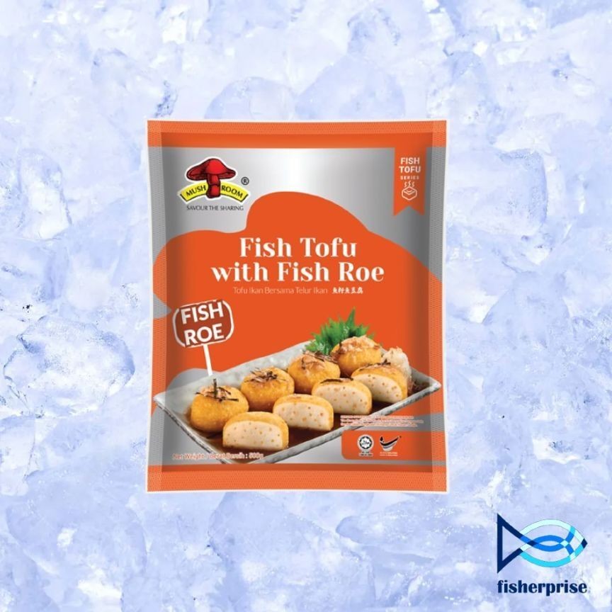 Mushroom Fish Tofu With Fish Roe 鱼籽鱼豆腐 500g± | Shopee Malaysia