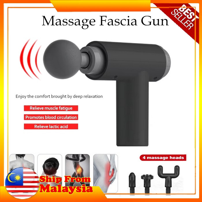 [Ready Stock] Portable Muscle Massage Gun-Silent Vibration Therapy ...