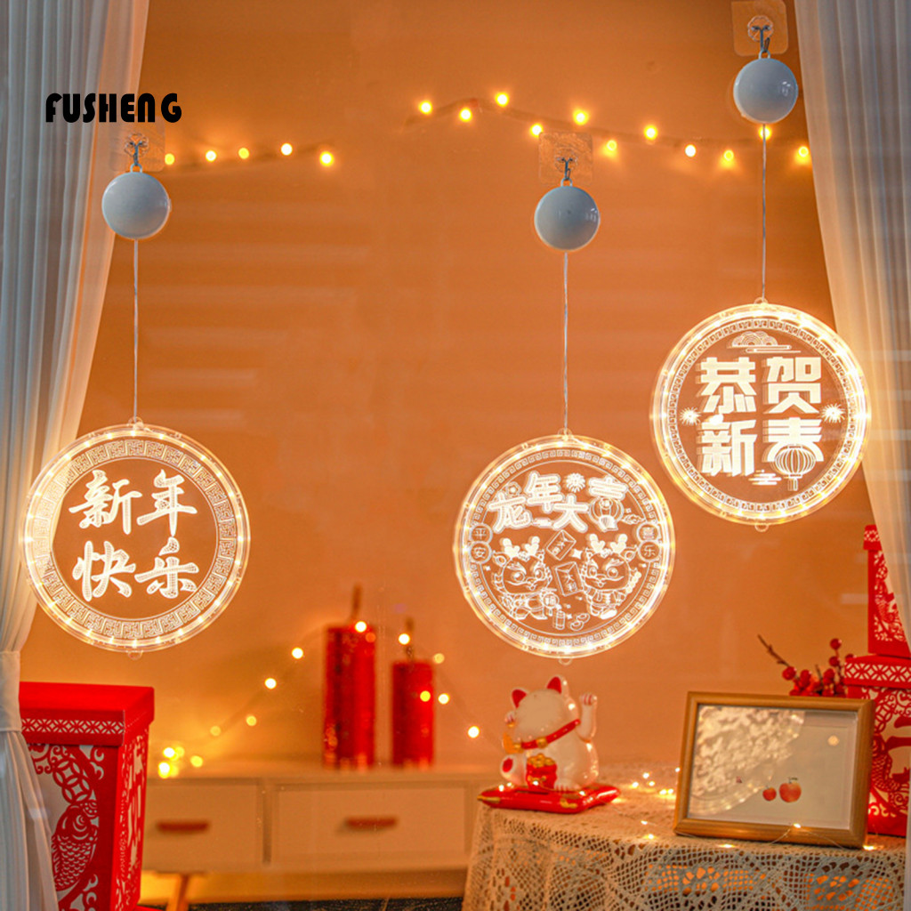 Year of the Dragon Hanging Ornament Spring Festival Led Pendant Chinese ...