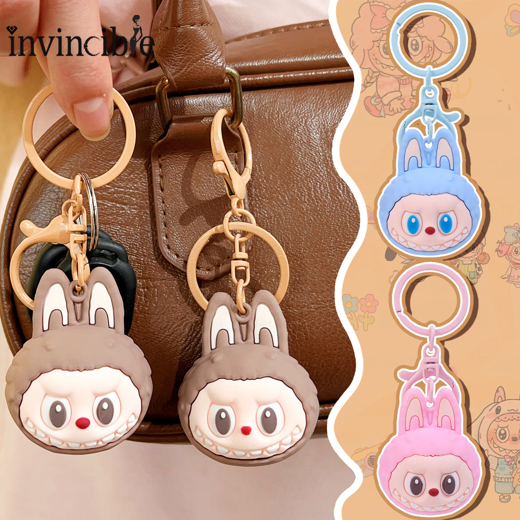 Cartoon Labubu Dolls Keychains - Cute Backpack Ornament Accessories ...