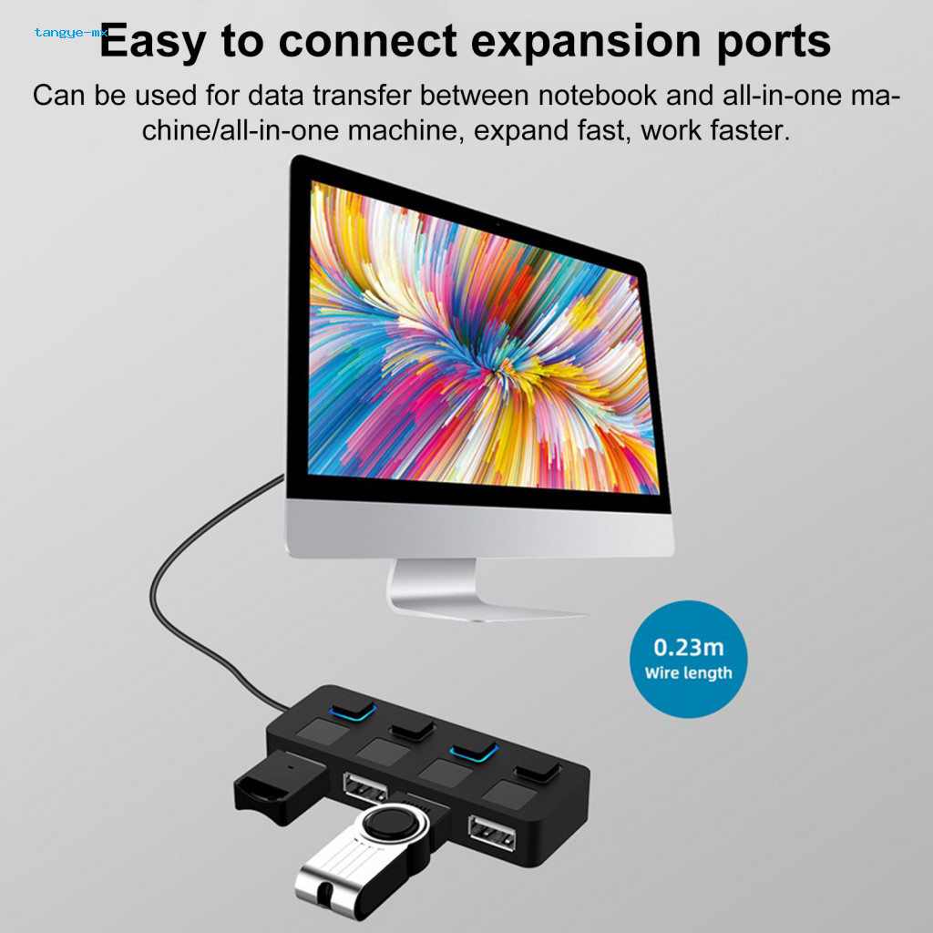 Portable Design Guard Function Design High-speed Usb 2.0 Hub 4 Ports ...