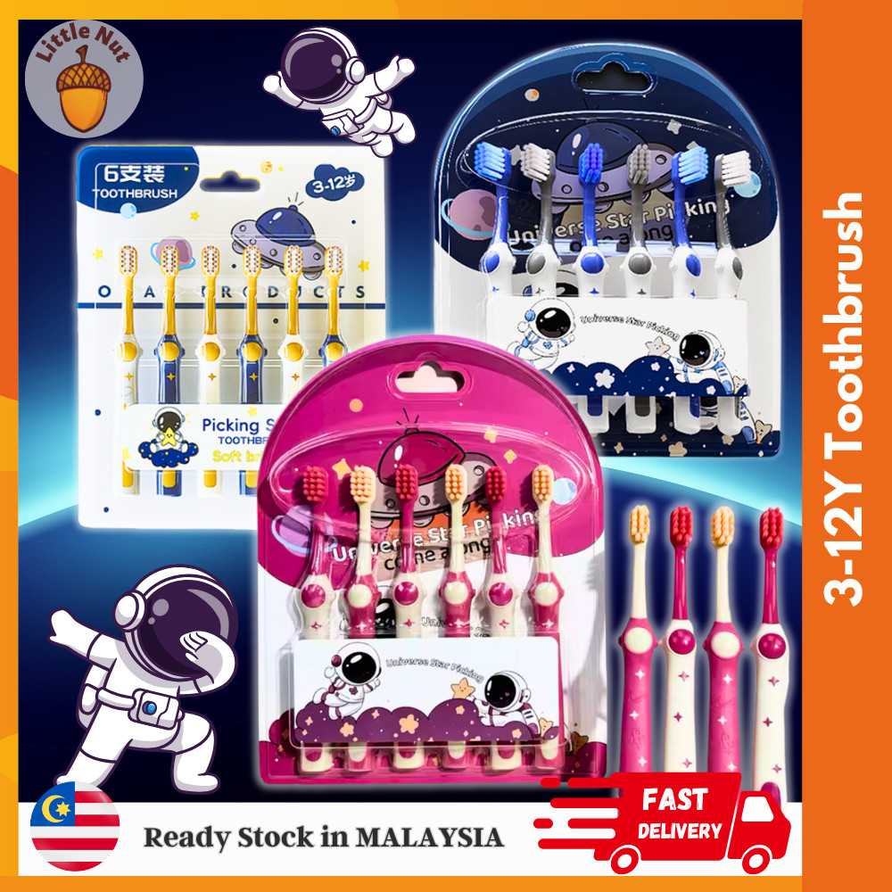 Astronaut Tooth Brushes Kids Toothbrush Soft Fine Bristles Teeth Berus ...