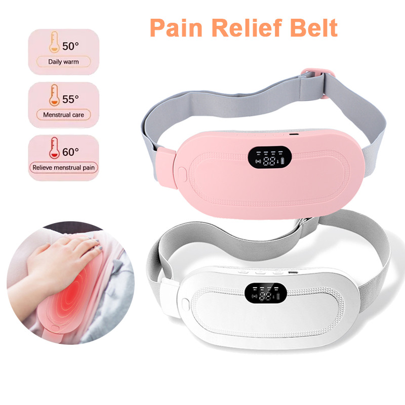 Menstrual Waist Belt Period Heating Pad Warm Palace Massage Women Pain ...