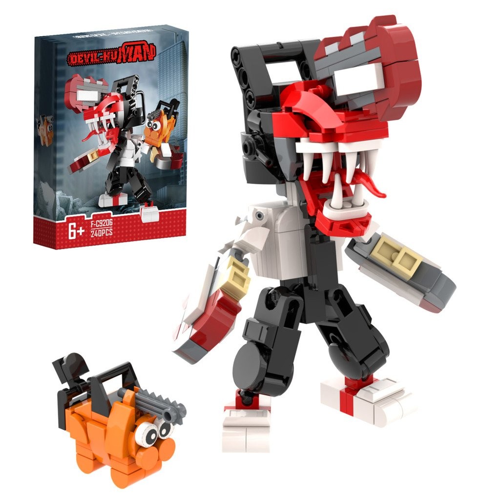 Chainsaw Man Building Blocks Merchandise Chinese Building Blocks Devil ...