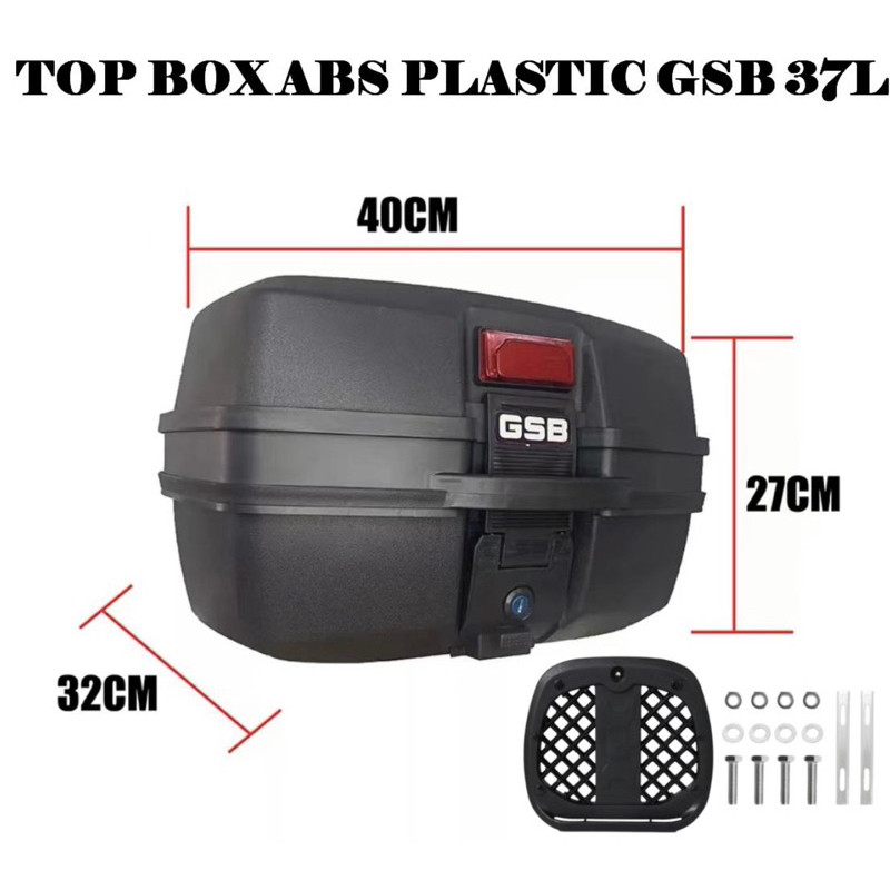 TOP BOX GSB PLASTIC WT PLATE 37L | Shopee Malaysia