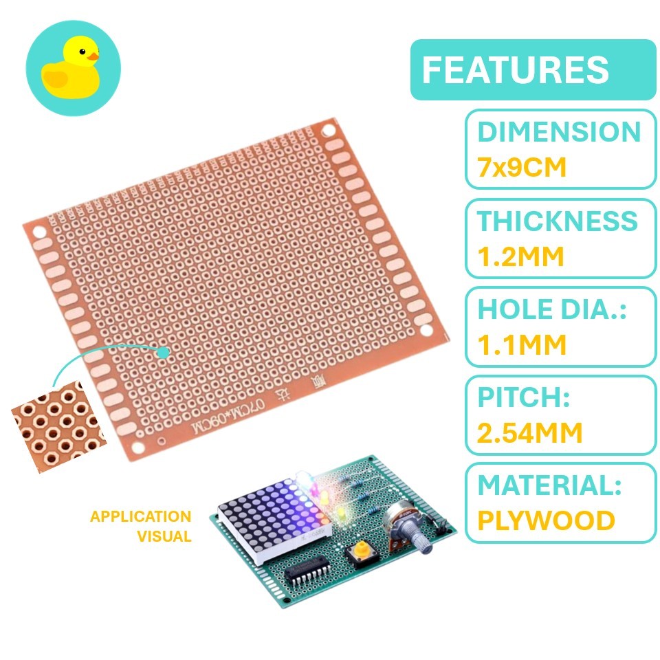 Prototype Donut Breadboard 9cm x 7cm | Shopee Malaysia