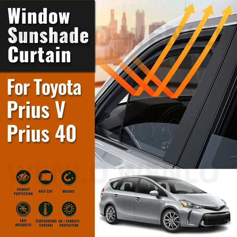 Window Mesh Shade Car s For Toyota Prius V Alpha 2011-2021 Car Shade ...
