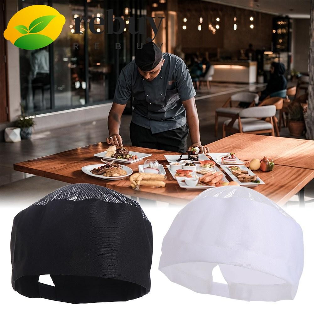 REBUY Breathable Sushi Cap, Japanese-Style Adjutable Strap Chef Flat ...