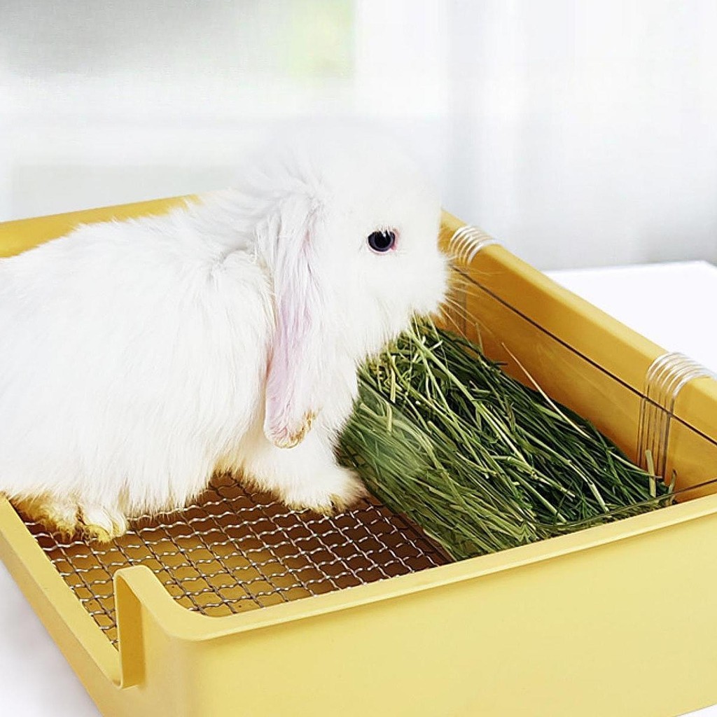 [uguuiya] Hanging Hay Feeder Rack Bunny Hay Feeder Guinea Pig for Cage ...