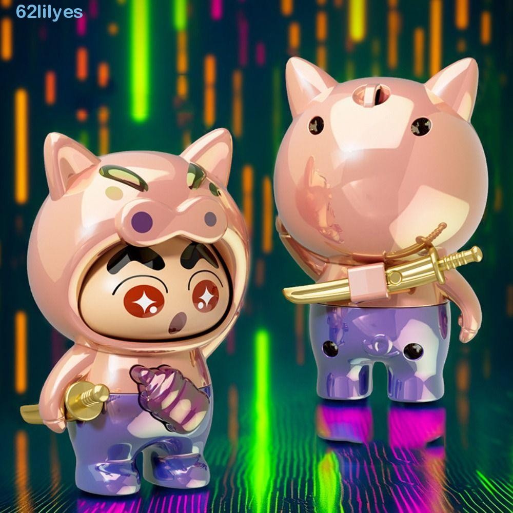 LILYES Crayon Shin-chan Face Changing Doll, With Keychain Plastics Shin ...