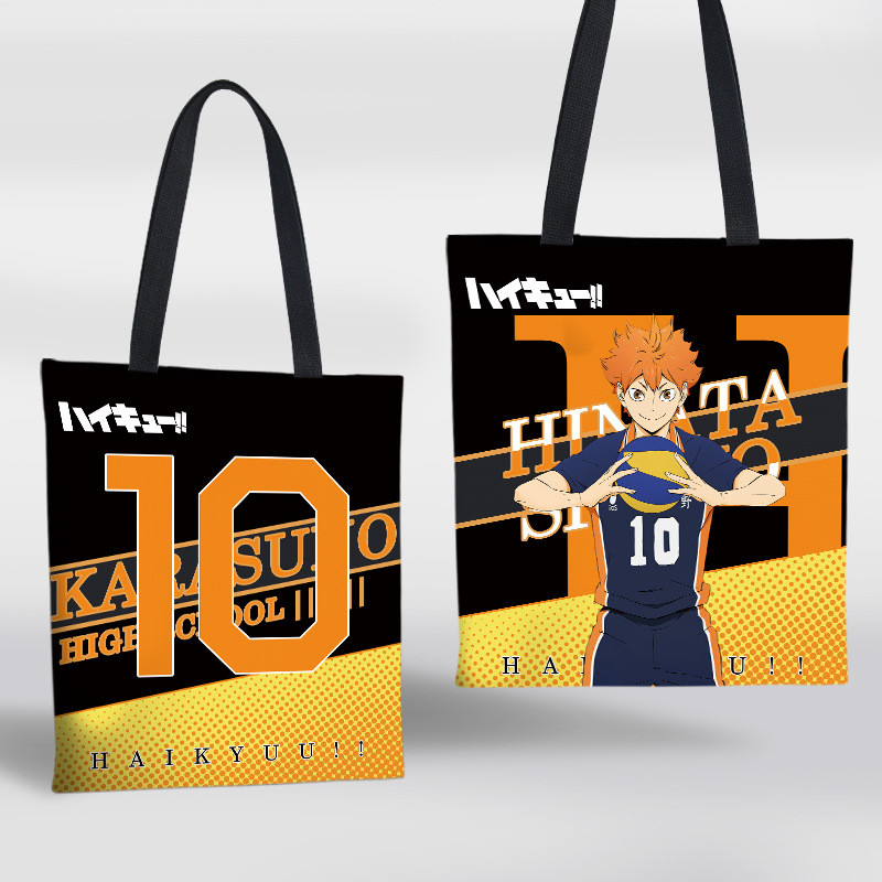 Haikyuu Peripheral One-Shoulder Canvas Bag, Anime Two-Dimensional ...