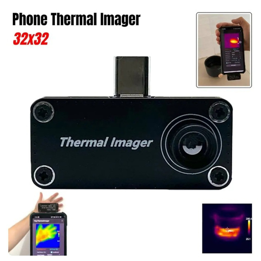 MAL- Mobile Phone Thermal Imager 32x32 High Resolution Type-C Interface ...