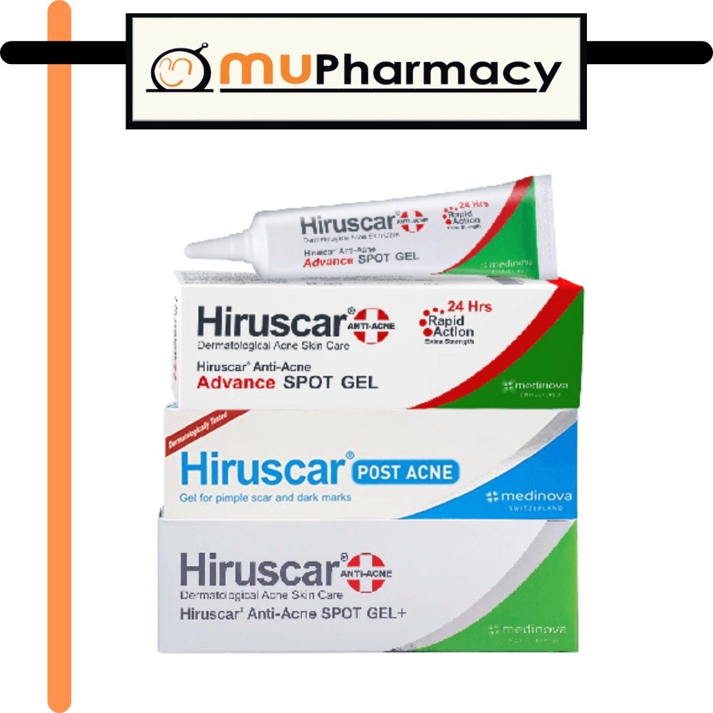Hiruscar Anti-Acne Spot Gel 10G + Post Acne Gel 10G | Shopee Malaysia