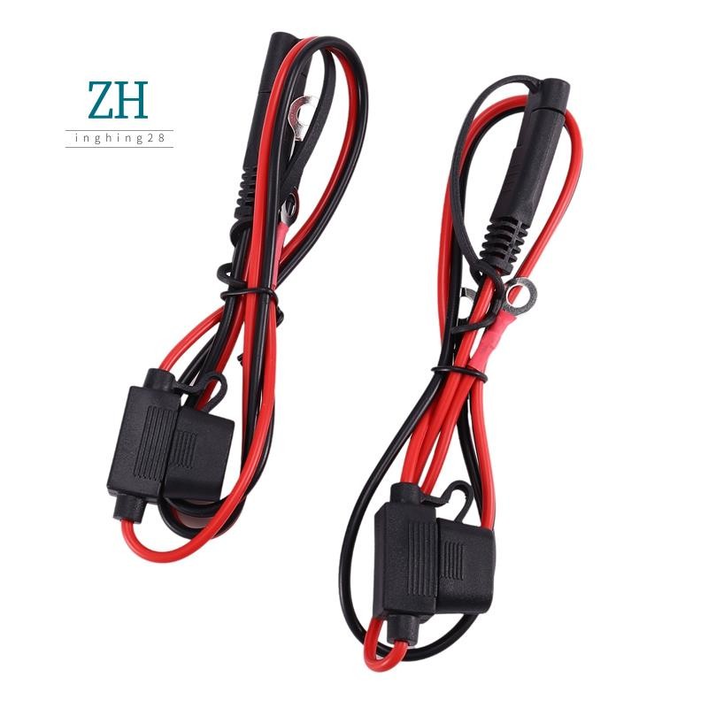 2Pcs Motorcycle Battery Charger Sae Charging Cable Sae Quick Disconnect ...