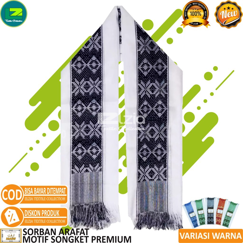 Hajj Turban ARAFAT Turban With PREMIUM SONGKET MOTIF | Shopee Malaysia