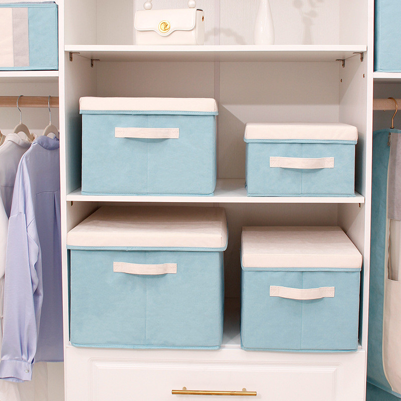 Fabric Storage Box Covered Clothes Storage Box Large Storage Cabinet ...