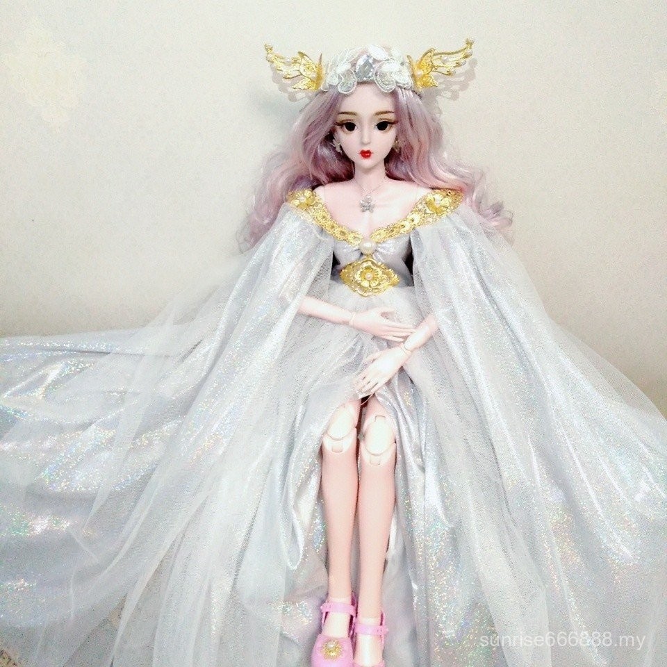 Anak patung 60 cm kulit putih kotak hadiah pakaian masa dahulu gadis ...