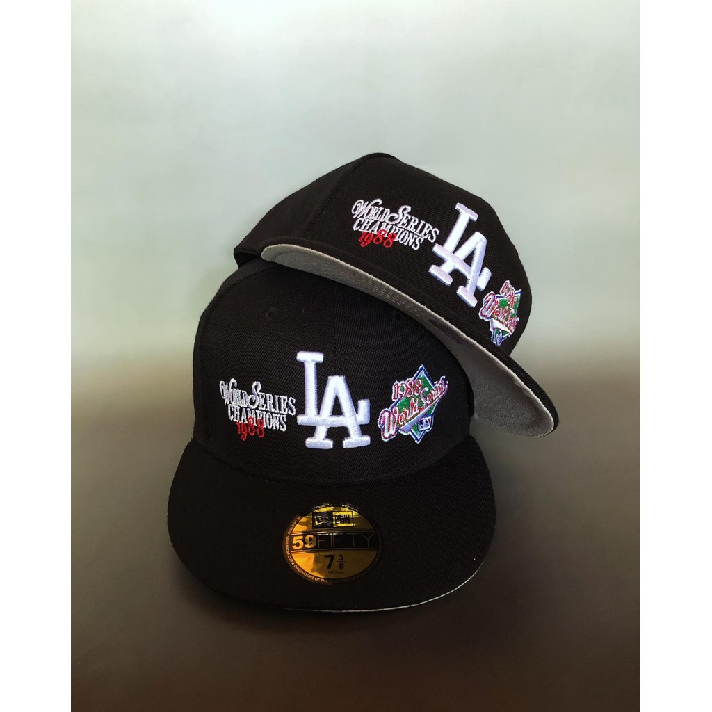 MLB Los Angeles Dodgers 1988 World Series Champions Fitted Hat Non ...