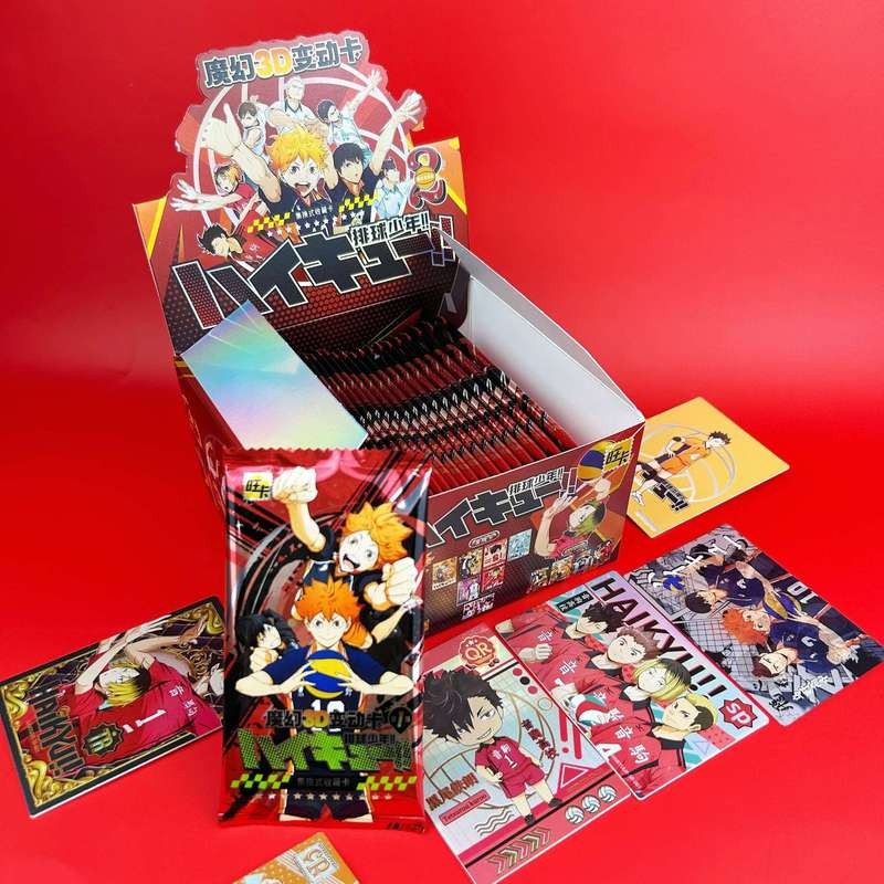 Haikyuu!! Trading Card Blind Box – 30 Packs Anime Collector Cards – 3D ...