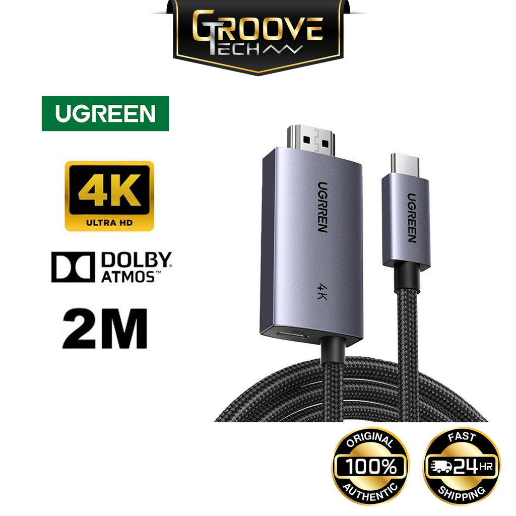 UGREEN USB-C to HDMI 4K Display Cable Video PD 100W Thunderbolt Fast ...