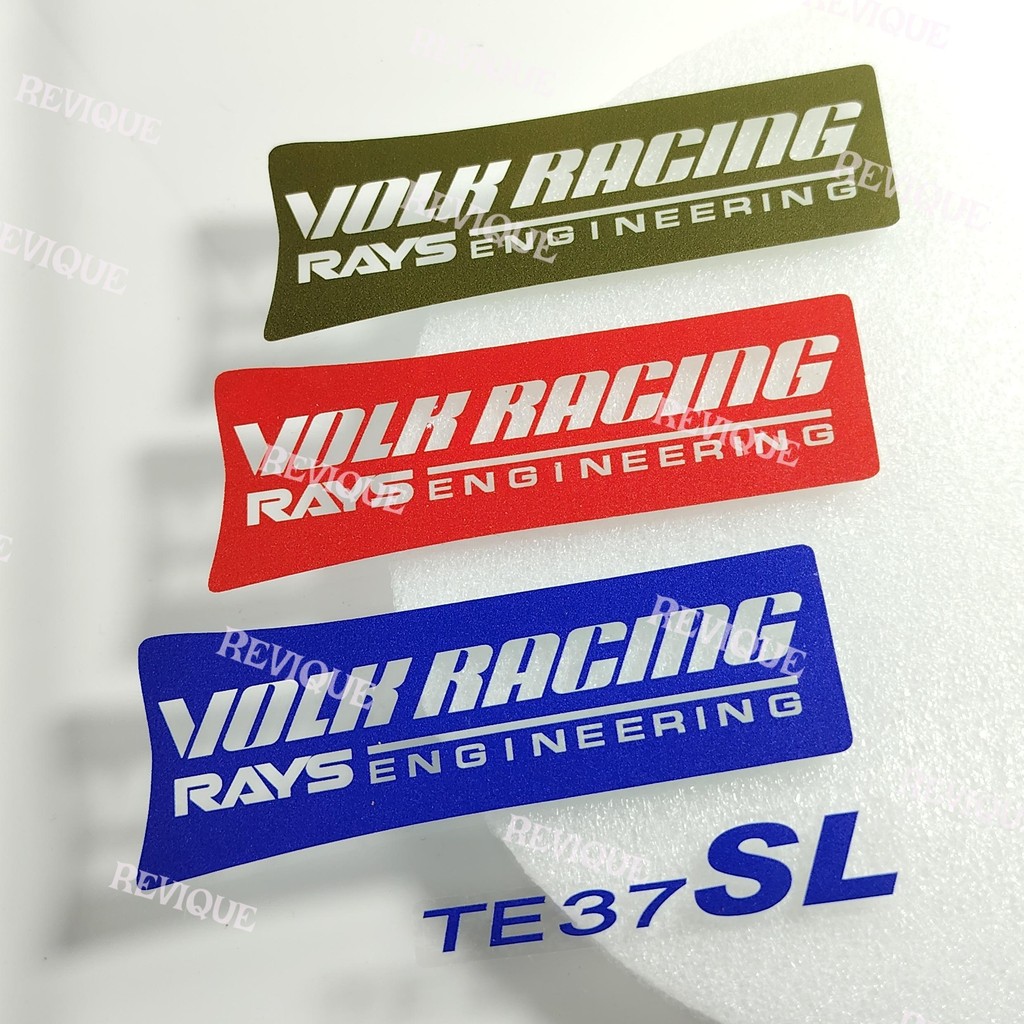 VOLK RACING Sticker TE37 SL Sport Rim Decal (1 Set / 4pcs) 10 Colors ...